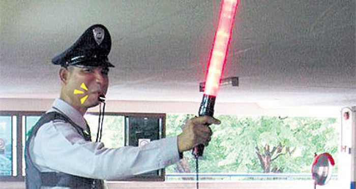 Blowing the whistle on overzealous security guards