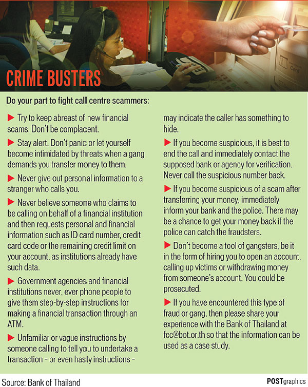 Bangkok Post - Fighting scammers