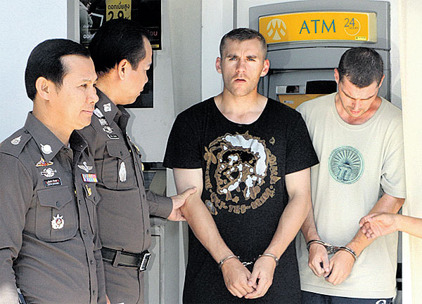 Bangkok Post - Brits nabbed for bungled ATM thefts