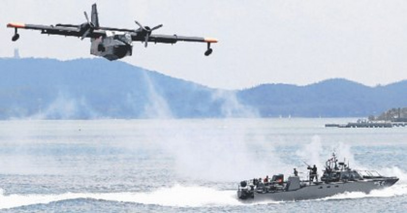 Bangkok Post - Navy's sole flying boat back in skies
