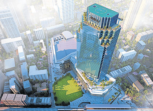 Bangkok Post - Office tower takes shape
