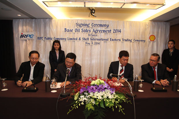 Bangkok Post - IRPC - SHELL signs base oil sales agreement