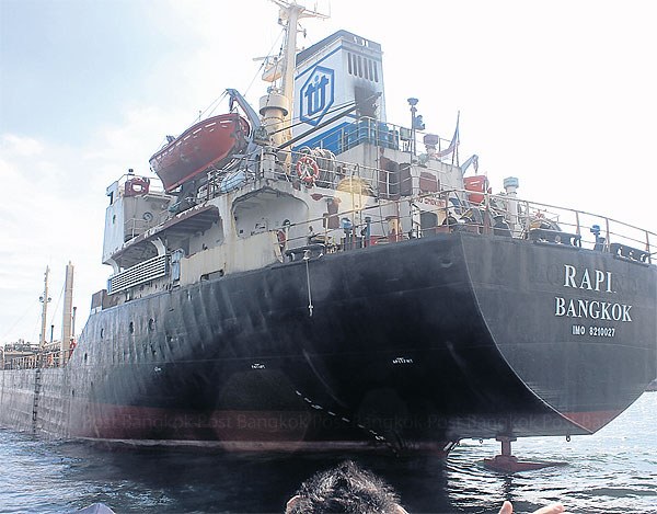 Bangkok Post - Hijacked oil tanker limps back into port