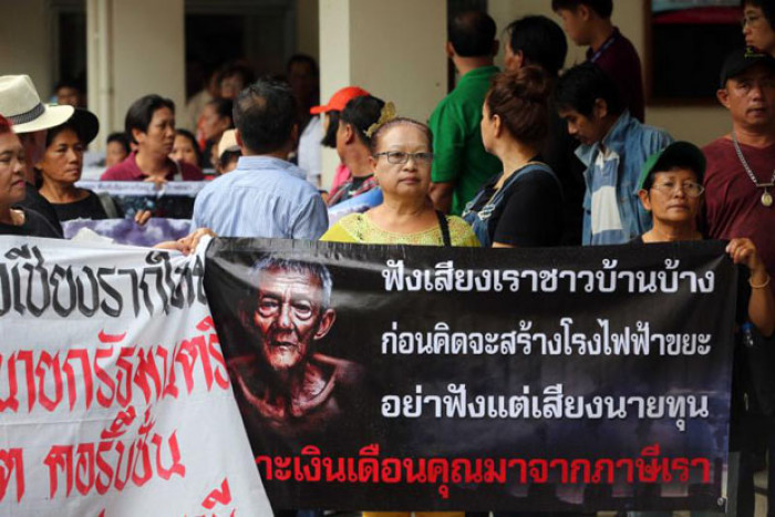 Bangkok Post - Protest against waste-to-energy project