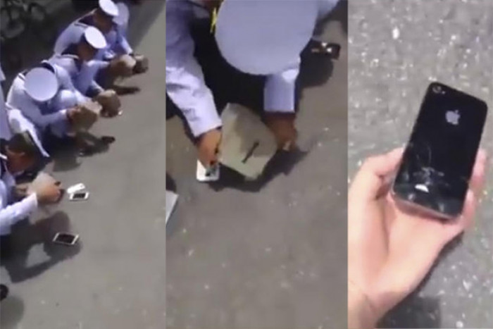 Bangkok Post - Video of Thai navy cadets smashing phones stirs criticism
