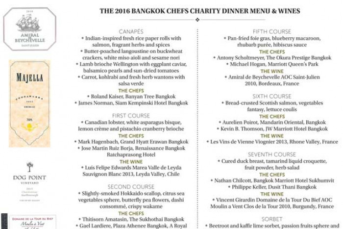 Bangkok Post - Top chefs, gourmet menu and fine wines