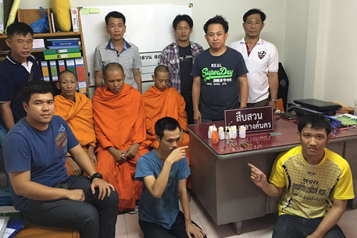 Bangkok Post - Monks defrocked after drug bust