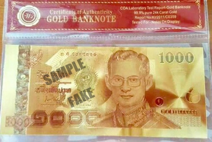 Bangkok Post - NCPO warns of fake note scam