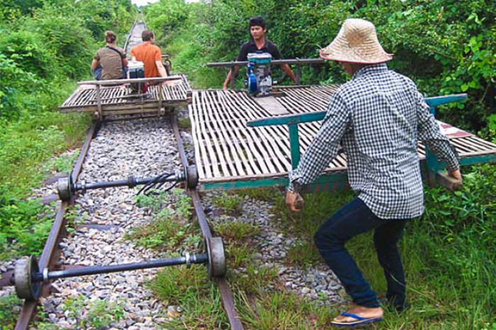 Bangkok Post - New track for bamboo trains in Cambodia