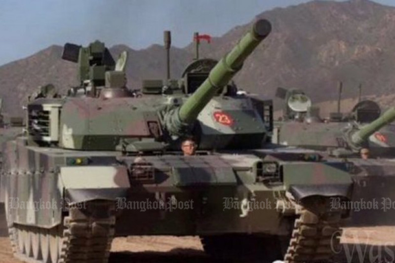Bangkok Post - First batch of 28 China-made tanks rolls in