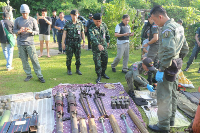 Bangkok Post - Man caught with cache of weapons