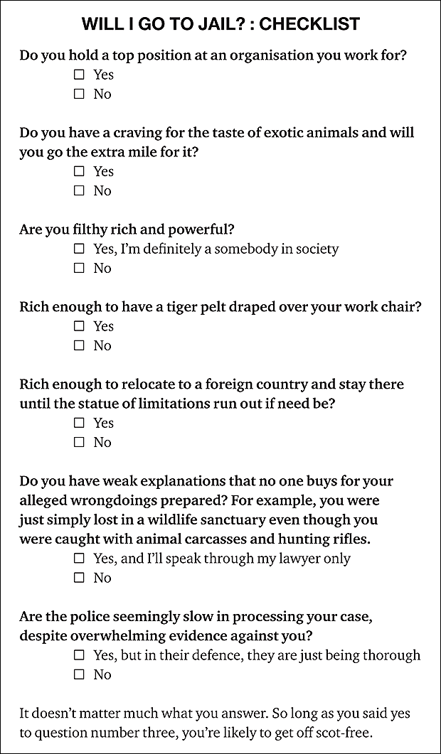 Bangkok Post - Checklist: "Will I go to jail?"