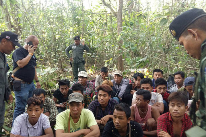 Bangkok Post - 20 Myanmar workers caught in Kanchanaburi