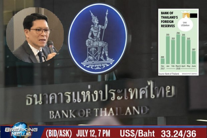 Bangkok Post - Central bank steps in to slow baht slide