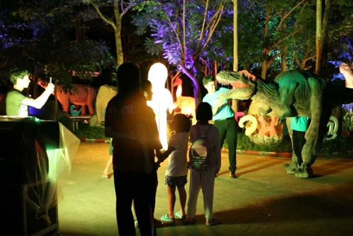Bangkok Post - Night dinosaur show proving popular in Khon Kaen