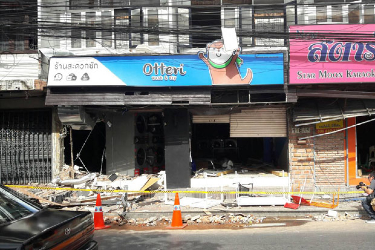 Bangkok Post - Eight injured by gas explosion at newly opened laundry