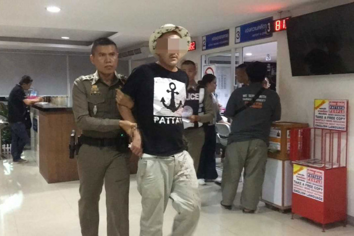 Bangkok Post Frenchman Held For Stealing Huawei Phone In Pattaya