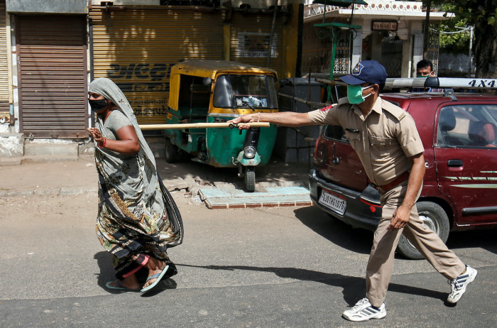 Bangkok Post - Drones spray Indian city after lockdown clashes