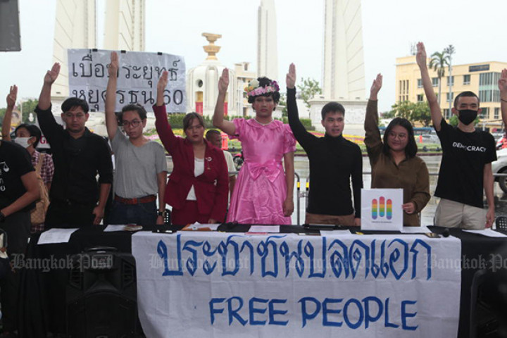 Bangkok Post - Free People group stresses three demands, unveils dream