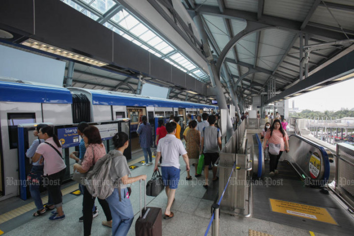 Bangkok Post - Station closures for opening of Blue Line extension by King