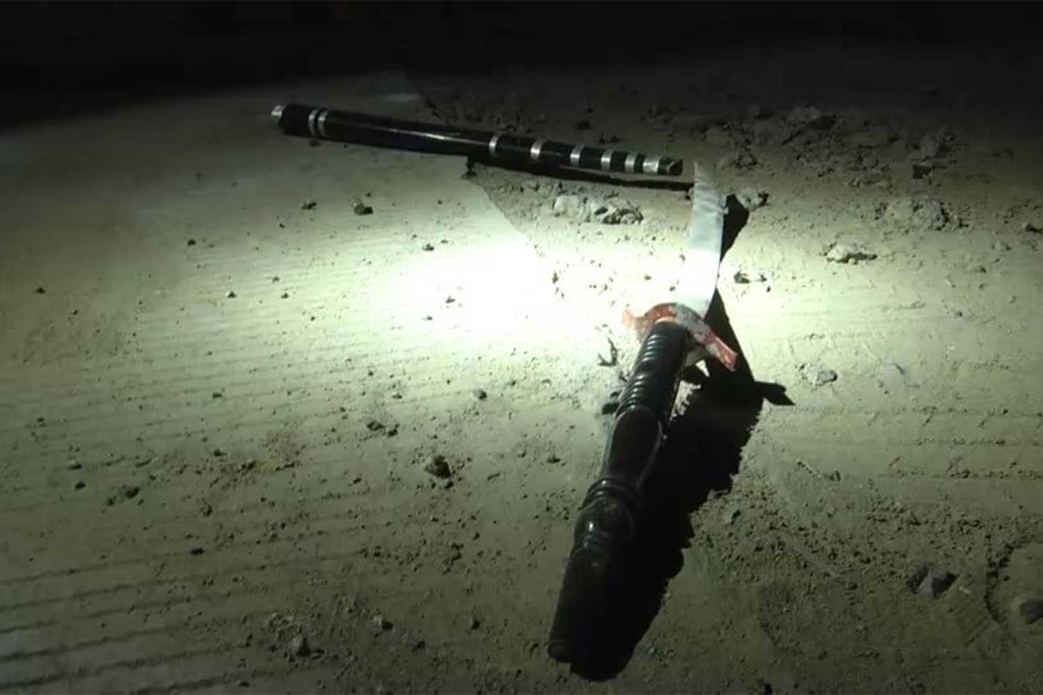 Who Was Hit By A Knife Tied To A Sapling