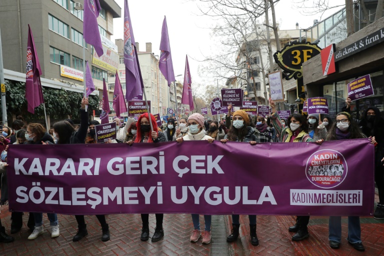 Bangkok Post Thousands Protest Turkeys Withdrawal From Womens Treaty
