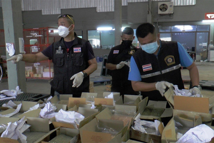 Bangkok Post Marijuana Seized Sent By Delivery Service