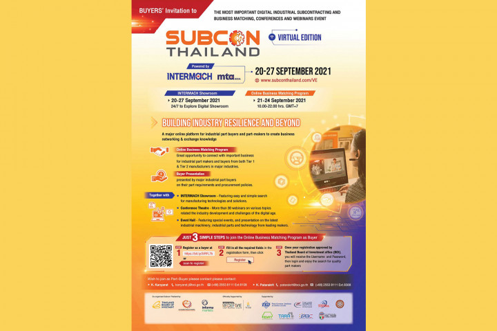 Bangkok Post - ONLINE BUSINESS MATCHING PROGRAM for SUBCON Thailand 2021