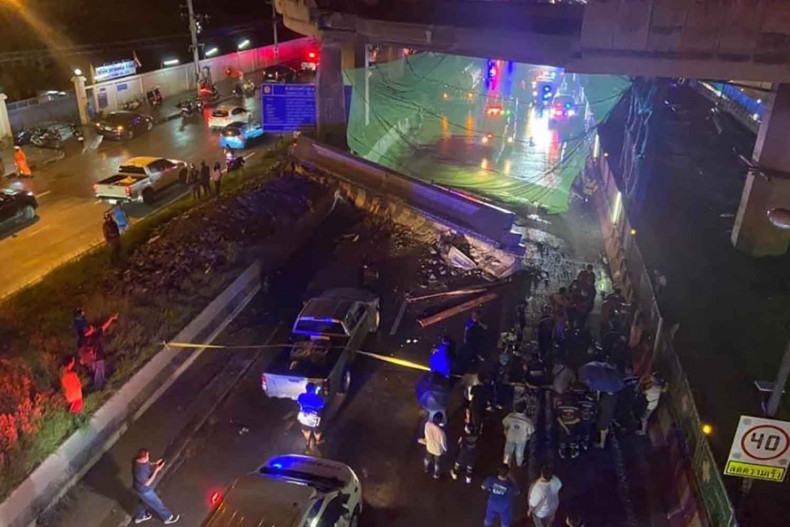 Bangkok Post - U-turn bridge collapse kills two on highway