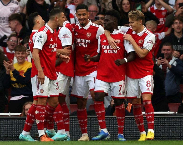 Bangkok Post - Saka sinks troubled Liverpool as Arsenal regain top spot