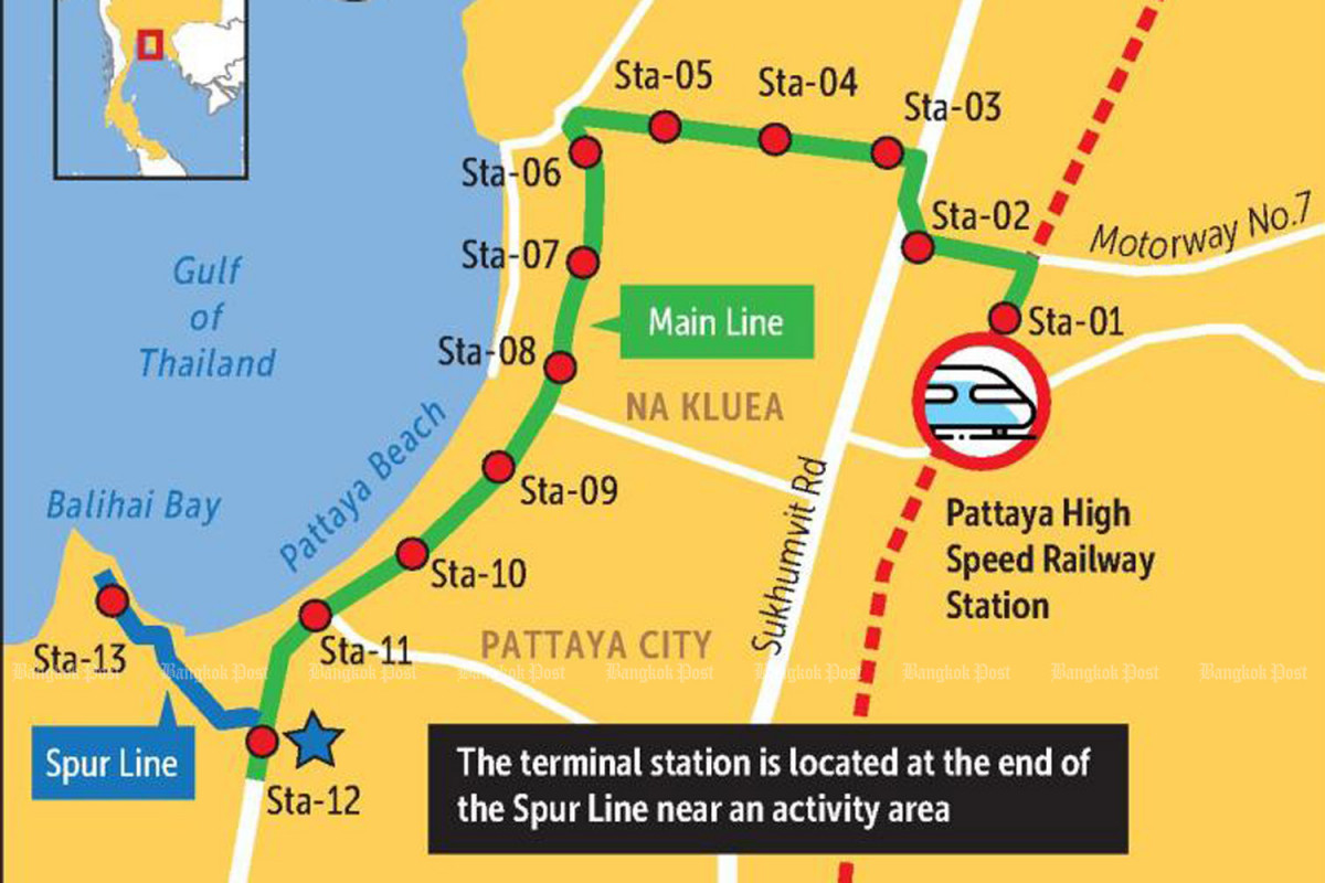 Pattaya to construct 4 monorail lines Bangkok Post Learning - Learn ...