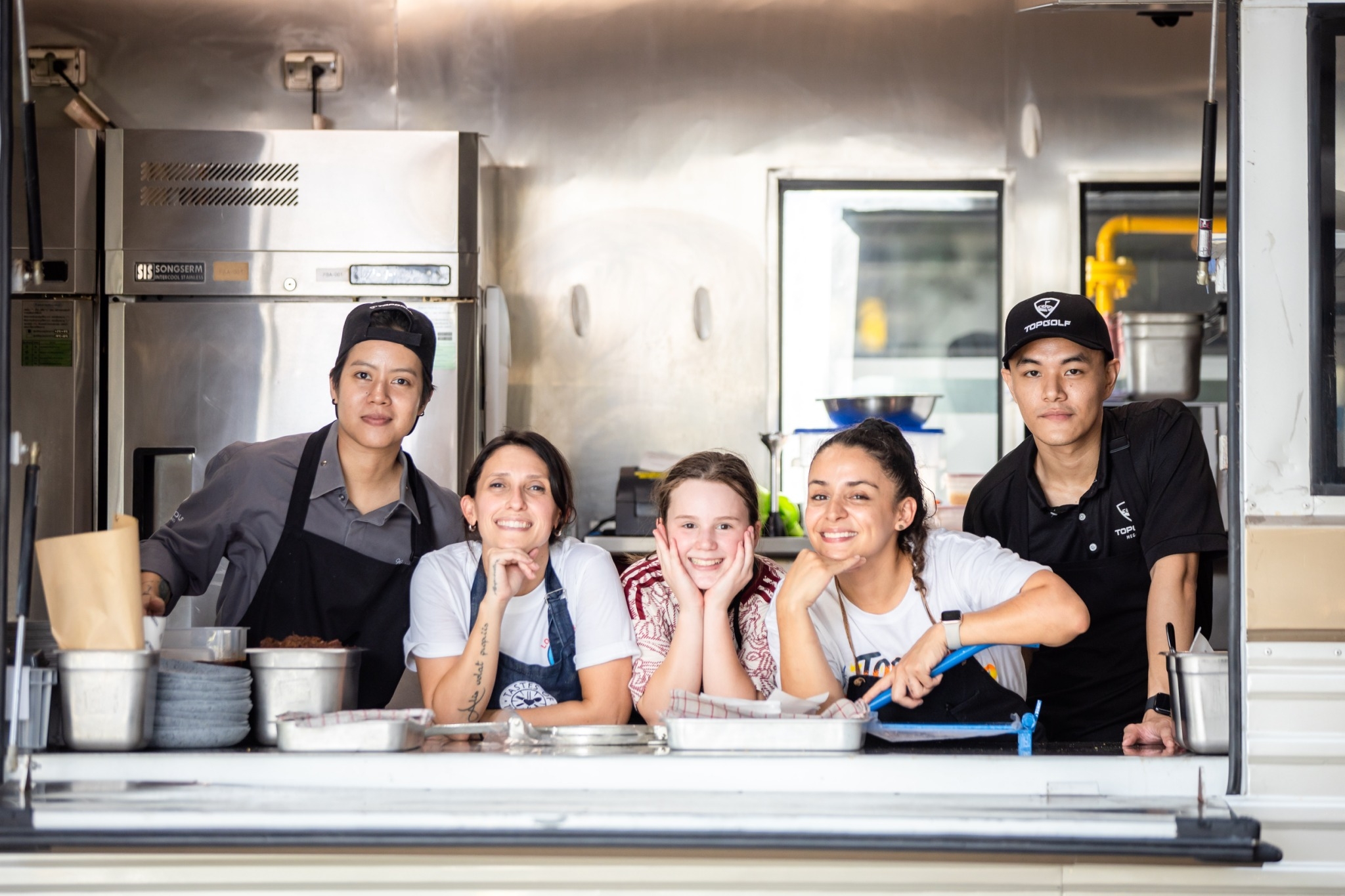 Chefs Gaby and Megan tee off their collaborated menu at Topgolf ...