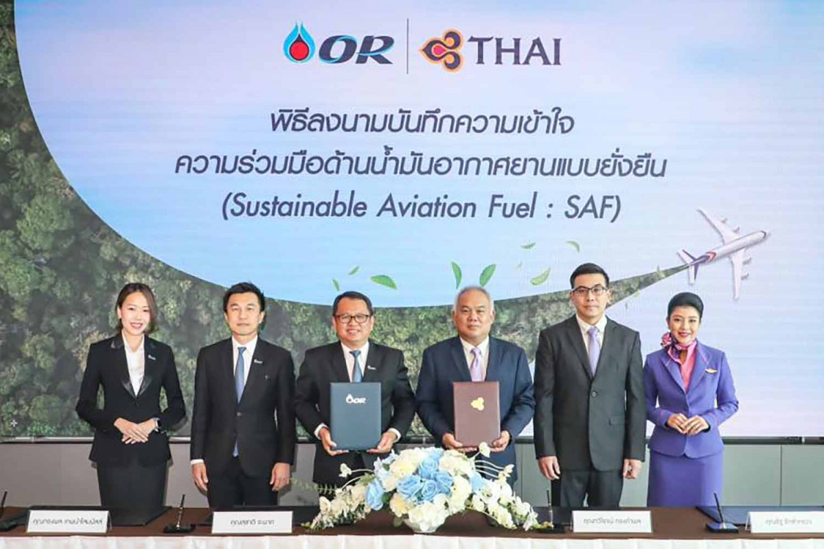 Bangkok Post - THAI pilots green 'SAF' fuel