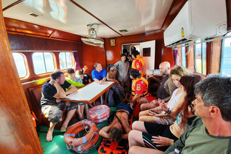 Bangkok Post - Two missing at sea after scuba tour boat sinks