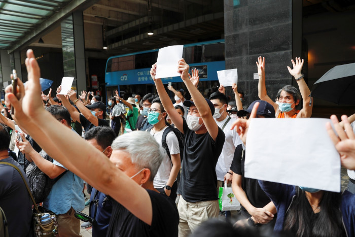Bangkok Post - Hong Kong court bans protest anthem
