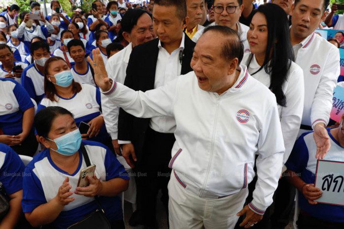 Bangkok Post - Gen Prawit re-elected as Palang Pracharath leader