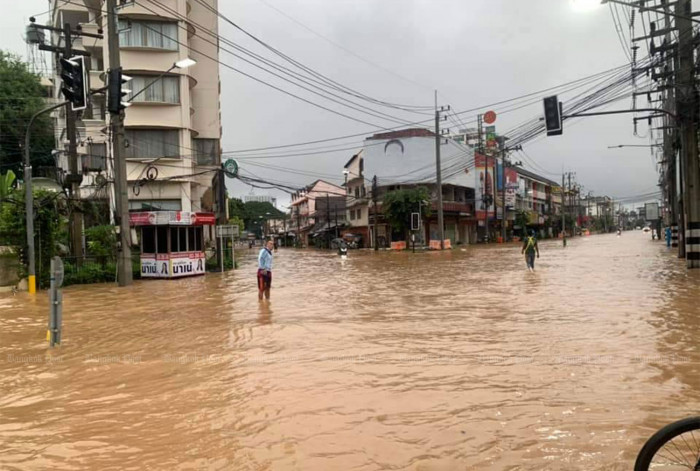 Downtown Chiang Mai flooded as Ping River overflows Bangkok Post ...