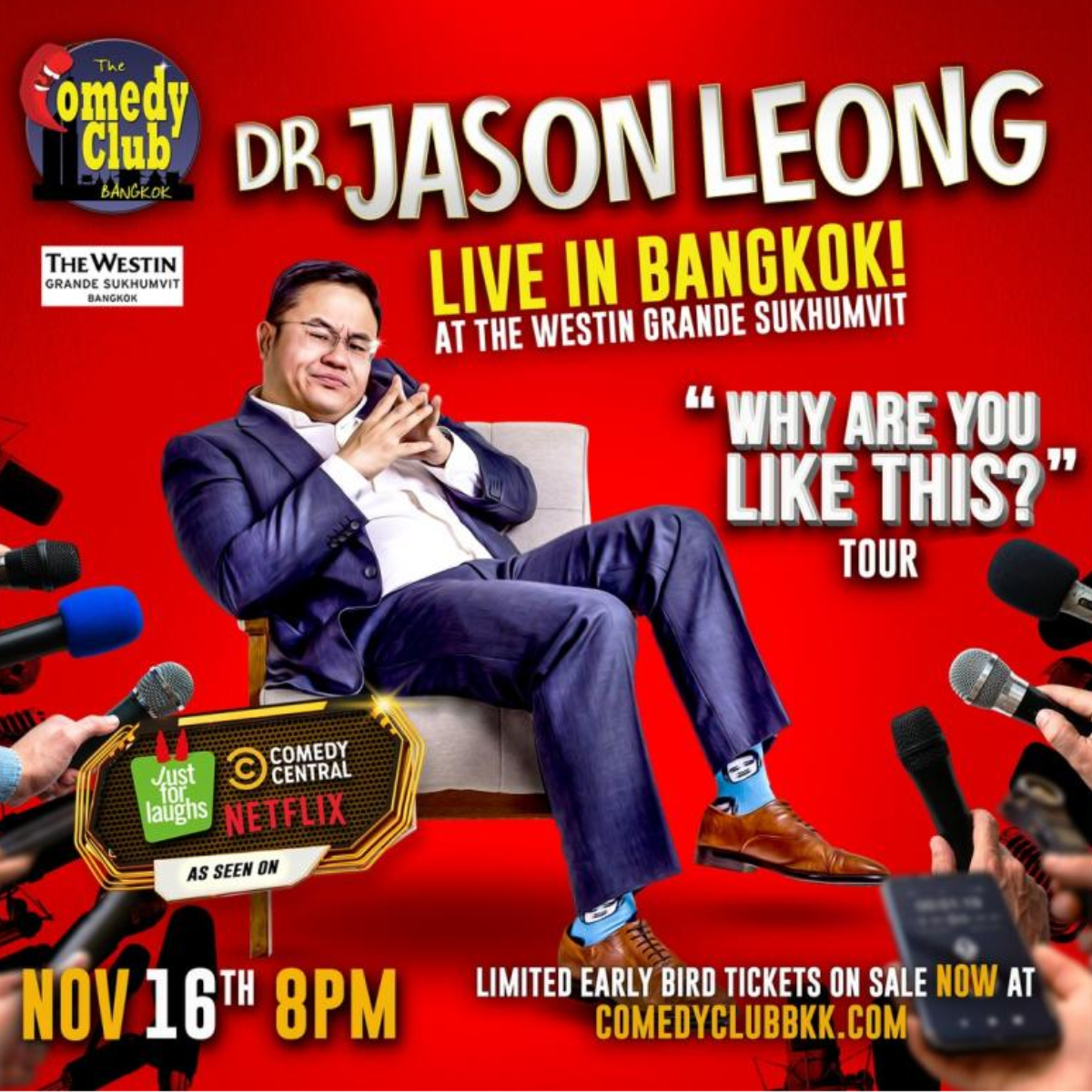 Bangkok Post - Comedy star Dr Jason Leong to play Westin Grande Sukhumvit