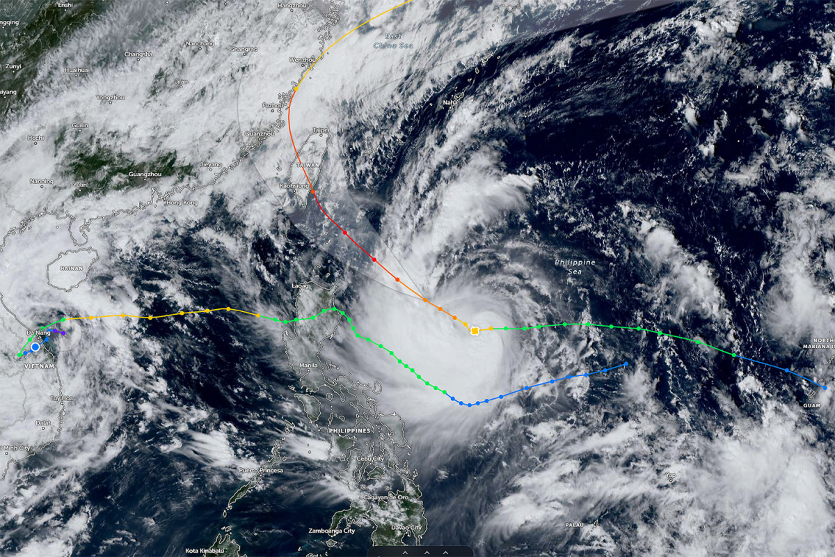 Bangkok Post - Typhoon Kong-Rey to skirt the Philippines on track for ...