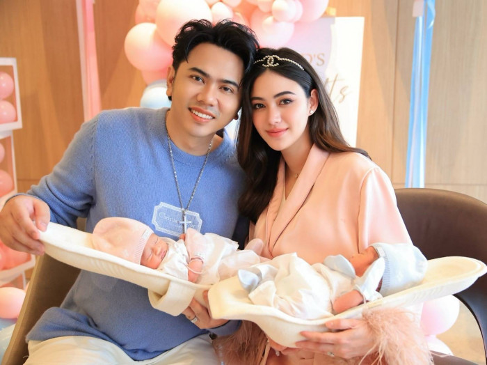 Bangkok Post - Celebrity Couple Acme-Worawat and Nonny-Nutcha Welcome Twins with Crypto Gift
