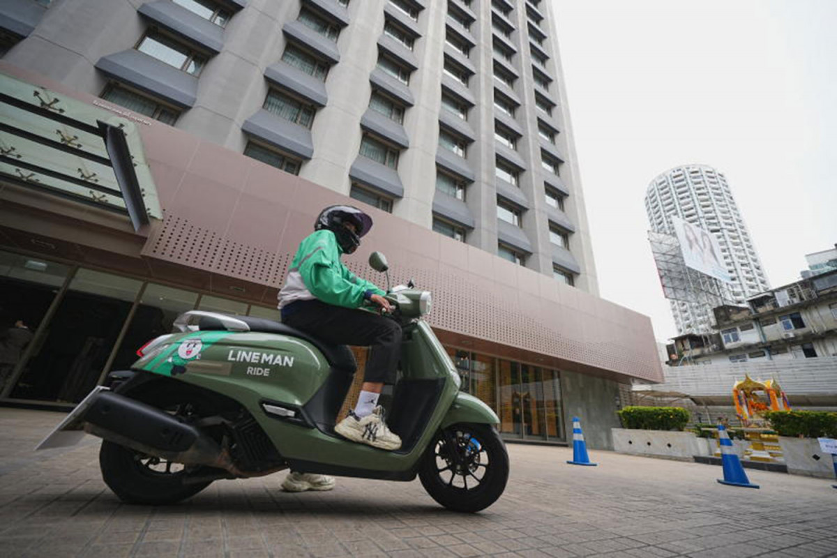 Bangkok Post - Line Man enters ride-hailing fray
