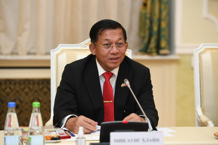 Bangkok Post - Myanmar junta leader makes first visit to China
