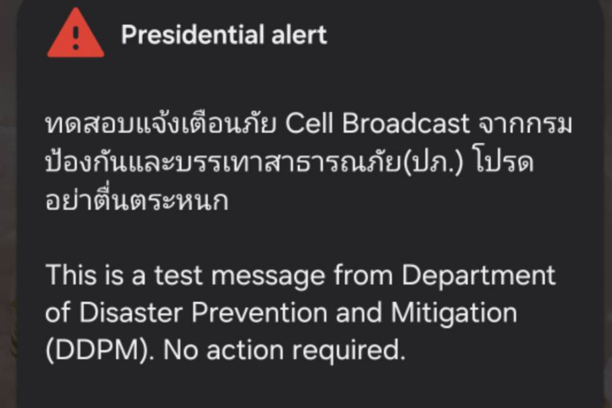 Bangkok Post - Emergency alert test alarms Thai public ... literally