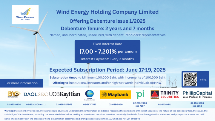 Bangkok Post - WEH Targets 2,000 MW Capacity, Eyes B20bn from Current over B10bn