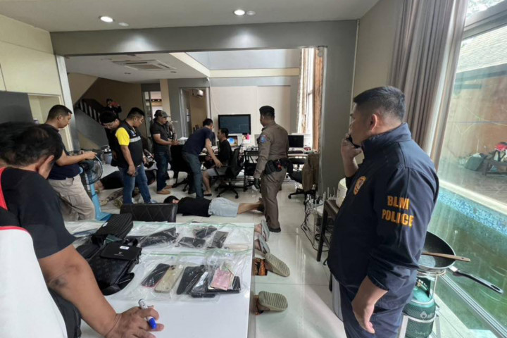 Bangkok Post - Police raid villa, bust Korean scam gang and rescue kidnap victim