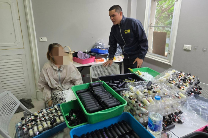 Bangkok Post - Police raid illegal vape factory recycling used devices ...