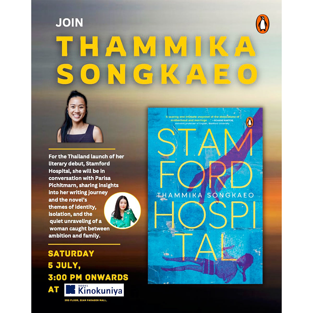 Bangkok Post - Thai author to launch debut novel at Kinokuniya