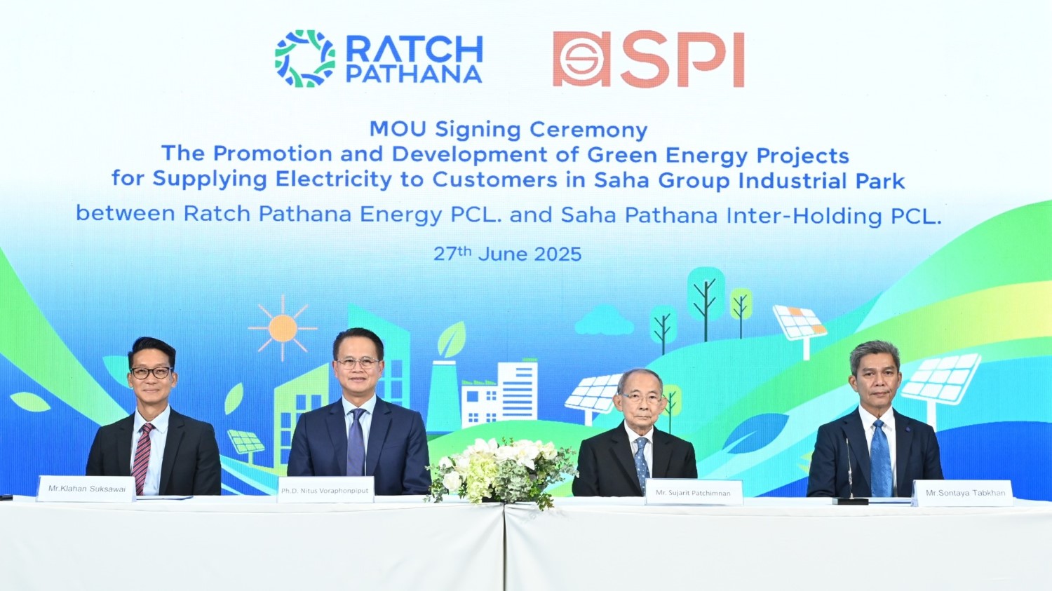 Bangkok Post - Saha Group Launches Floating Solar Project with Ratch