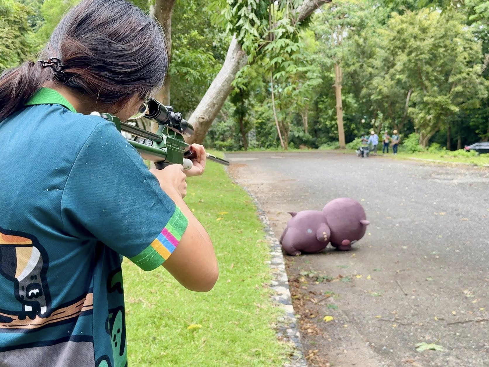 Bangkok Post - Moo Deng mascot stars in zoo training drill