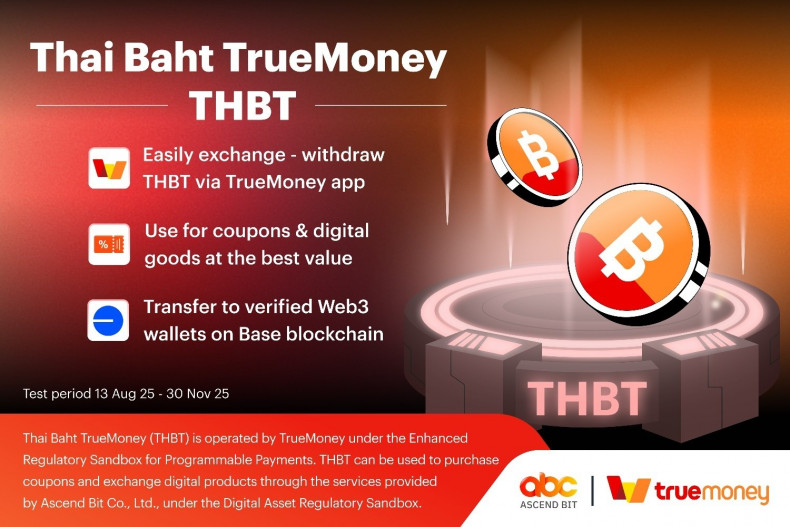 Bangkok Post - TrueMoney Unveils THBT, Baht-Pegged Digital Data Unit